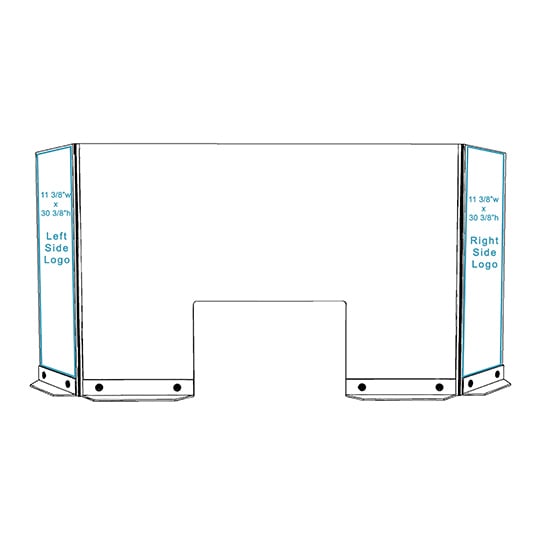 COUNTERTOP DIVIDER-W/SIDE PANEL GRAPHICS