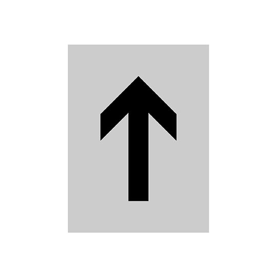 DIRECTIONAL ARROW FLOOR DECAL-18" X 24"